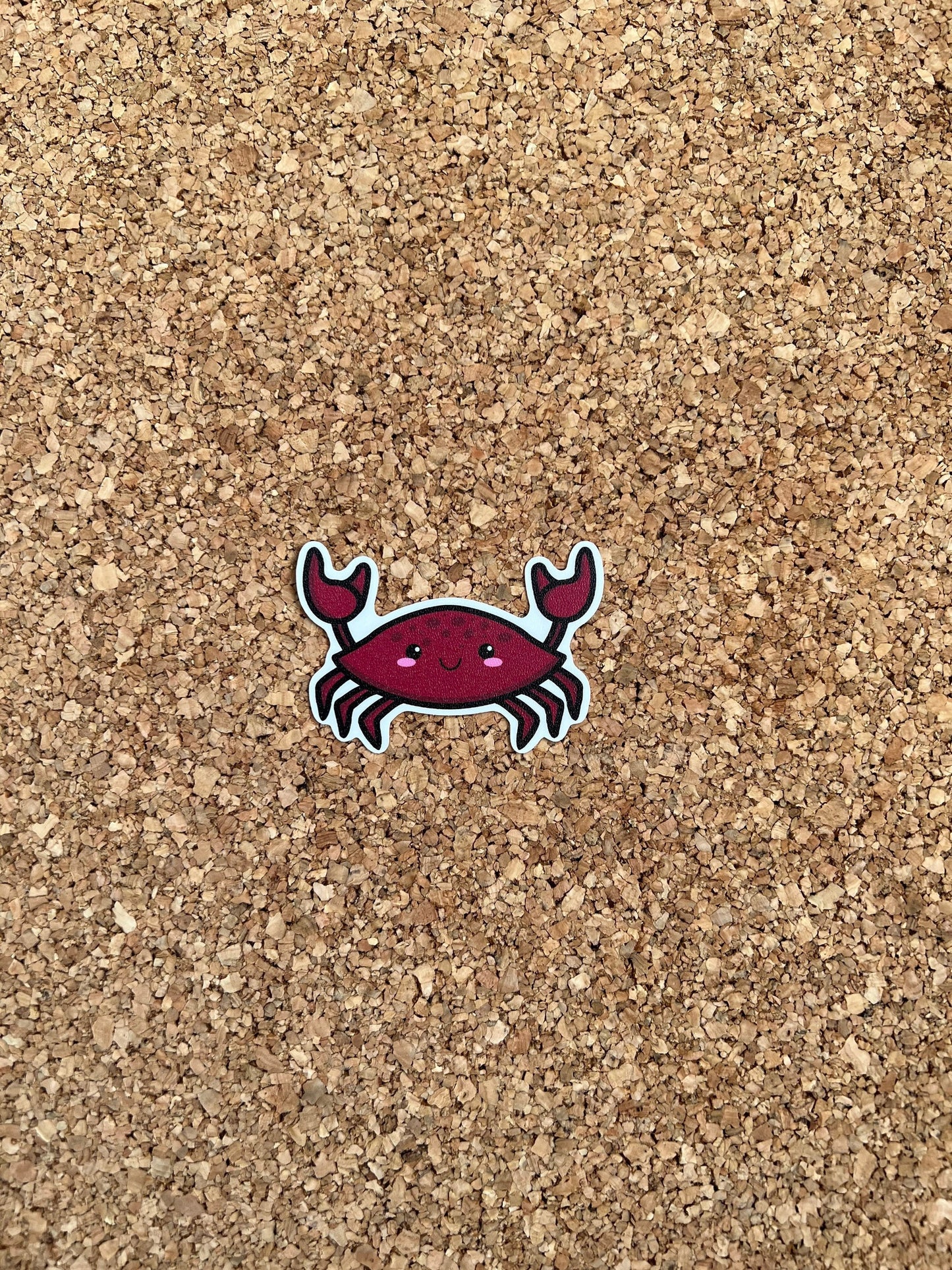 Kawaii Crab Crustacean Sticker – 8 Bit Magnets Co